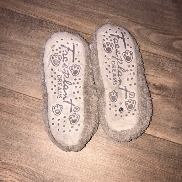 Shoes | Snuggle Bunny Punk And Gray Slippers | Poshmark
